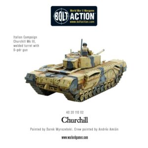 Bolt Action Churchill Infantry Tank 1:56 WWII Military Wargaming Plastic Model Kit