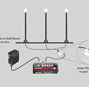 Woodland Scenics Just Plug HO Scale Wooden Pole Street Lights, Pkg. of 3