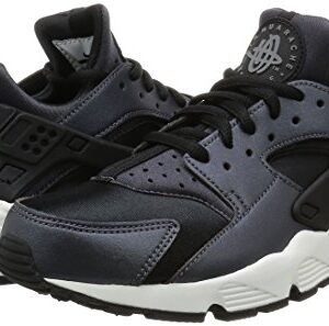 Nike Womens Air Huarache Run SE Running Trainers 859429 Sneakers Shoes (US 6.5, Metallic Hematite Black Dark Grey 001)