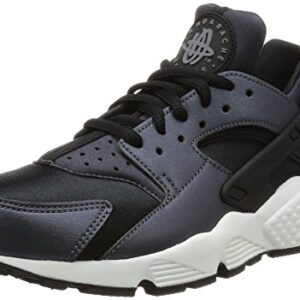 Nike Womens Air Huarache Run SE Running Trainers 859429 Sneakers Shoes (US 6.5, Metallic Hematite Black Dark Grey 001)