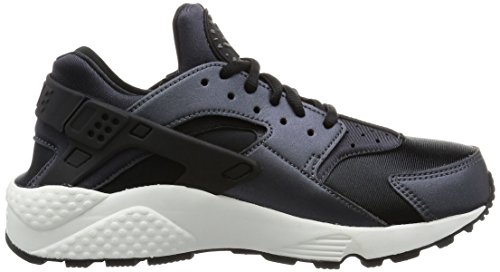 Nike Womens Air Huarache Run SE Running Trainers 859429 Sneakers Shoes (US 6.5, Metallic Hematite Black Dark Grey 001)