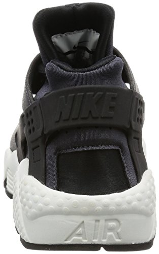 Nike Womens Air Huarache Run SE Running Trainers 859429 Sneakers Shoes (US 6.5, Metallic Hematite Black Dark Grey 001)