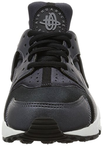 Nike Womens Air Huarache Run SE Running Trainers 859429 Sneakers Shoes (US 6.5, Metallic Hematite Black Dark Grey 001)