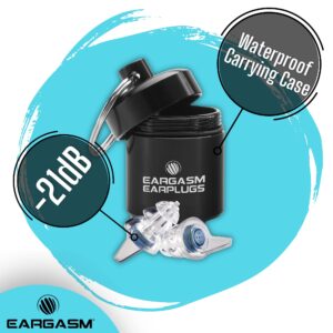 Eargasm Smaller Ears Earplugs for Concerts Musicians Motorcycles Noise Sensitivity Disorders and More! Two Different Sizes Included to Accommodate Smaller Ear Shapes! Blue