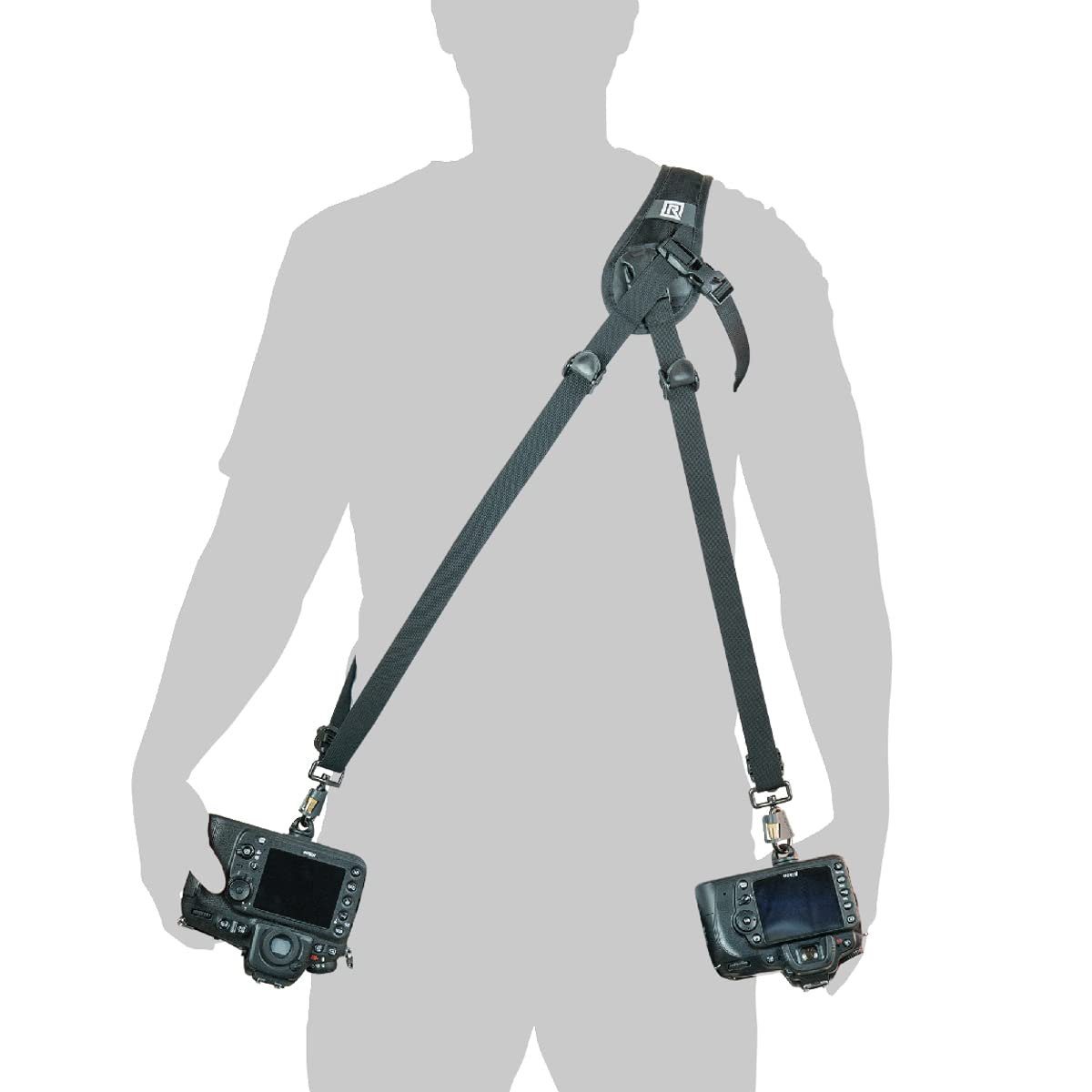 BlackRapid Hybrid Breathe Camera Sling, Original Camera Sling Design, Strap for 1 or 2 DSLR, SLR and Mirrorless Cameras