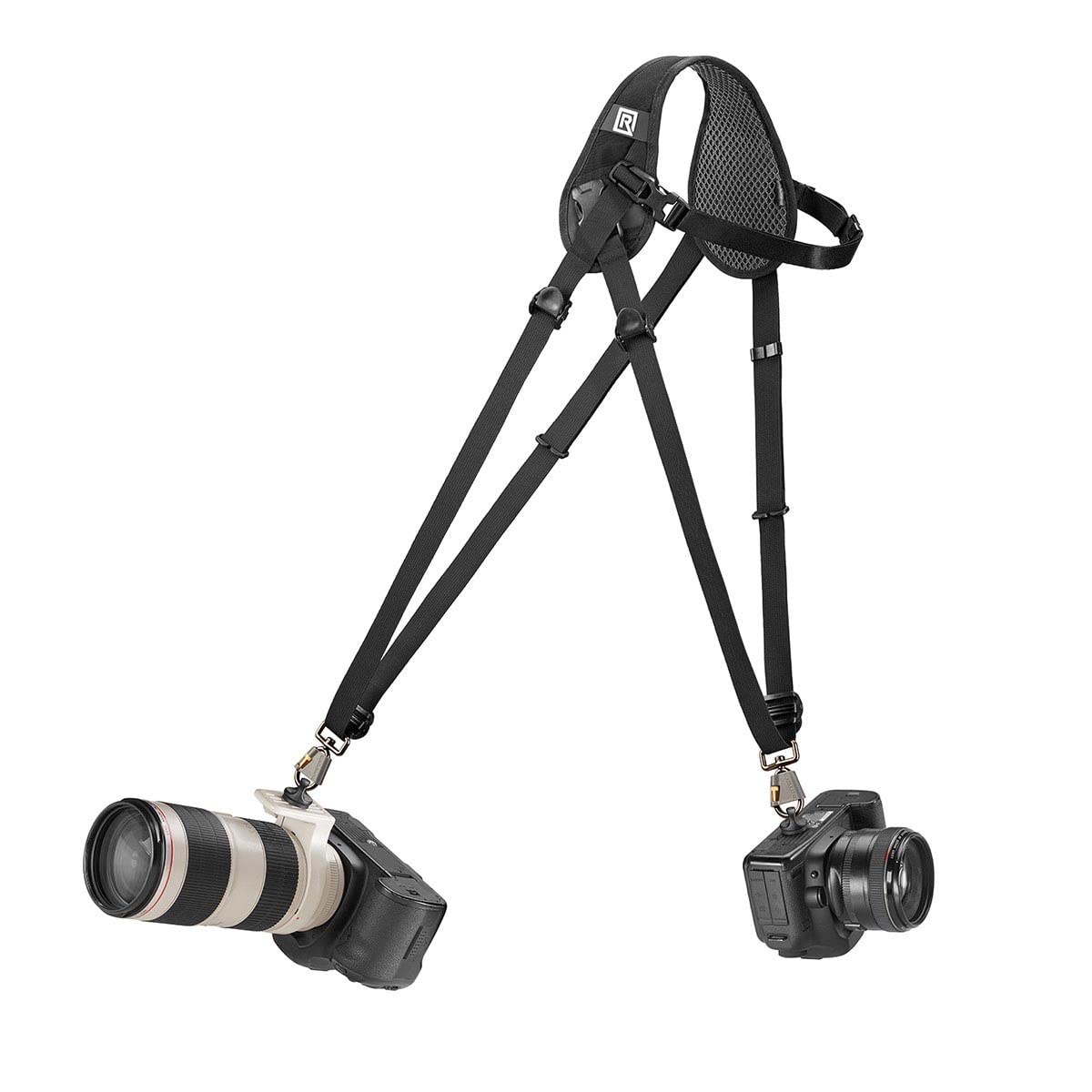 BlackRapid Hybrid Breathe Camera Sling, Original Camera Sling Design, Strap for 1 or 2 DSLR, SLR and Mirrorless Cameras