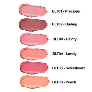 Palladio I'm Blushing 2-in-1 Cheek and Lip Tint, Buildable Lightweight Cream Blush, Sheer Multi Stick Hydrating formula, All day wear, Easy Application, Shimmery, Blends Perfectly onto Skin, Dainty