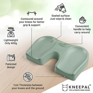 KNEEPAL Extra Thick Garden Kneeler Pad for Gardening Baby Bath Kneeling Cushion Heavy Duty Multifunctional Knee Safety Memory Foam Mat for Mechanic Work and any Household DIY Chores, Lt. Green