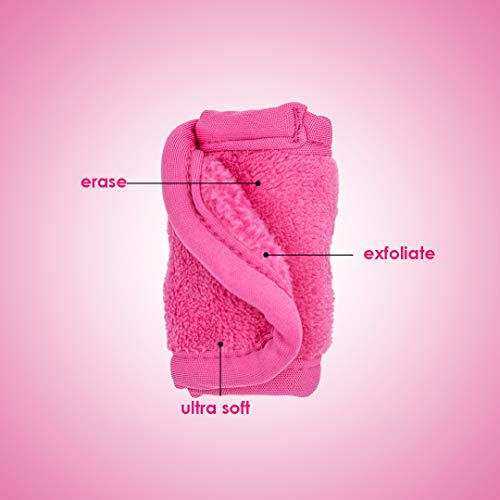 The Original MakeUp Eraser, Erase All Makeup With Just Water, Including Waterproof Mascara, Eyeliner, Foundation, Lipstick, and More (Pink Mini)