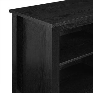 Home Accent Furnishings New 70 Inch Wide Black Fireplace Television Stand with Fireplace Insert