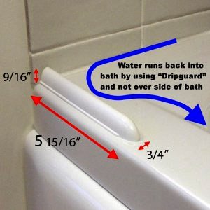 Drip Guard for Bathtubs