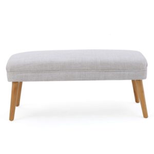 christopher knight home desdemona fabric ottoman, beige