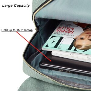 Slim Laptop Backpack for Women, Fashion Travel Rucksack College School Bookbag