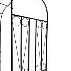 1. GO Gothic Steel Garden Arch, 8'8" High x 4'5" Wide, Garden Arbor for Various Climbing Plant, Outdoor Garden Lawn Backyard