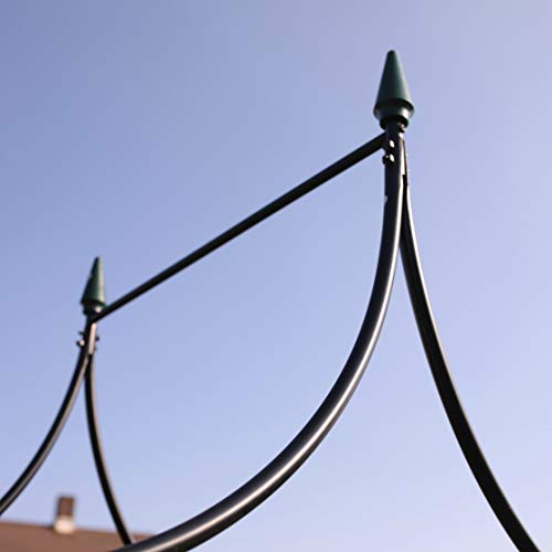 1. GO Gothic Steel Garden Arch, 8'8" High x 4'5" Wide, Garden Arbor for Various Climbing Plant, Outdoor Garden Lawn Backyard