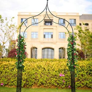 1. GO Gothic Steel Garden Arch, 8'8" High x 4'5" Wide, Garden Arbor for Various Climbing Plant, Outdoor Garden Lawn Backyard