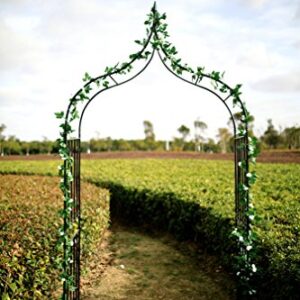 1. GO Gothic Steel Garden Arch, 8'8" High x 4'5" Wide, Garden Arbor for Various Climbing Plant, Outdoor Garden Lawn Backyard