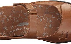 Drew Women's Tide Hook and Loop Sandal,Cognac Leather,US 9 WW