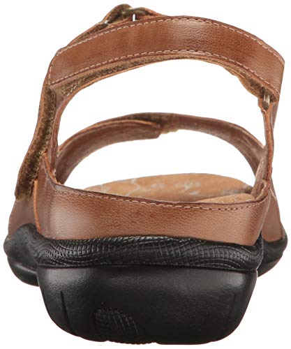 Drew Women's Tide Hook and Loop Sandal,Cognac Leather,US 9 WW