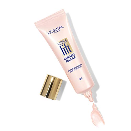 L'Oreal Paris Makeup Visible Lift Radiance Booster, skincare-based primer, 24hr hydration, instantly brightens, smoothes and evens skin, radiant finish, enriched with nourishing oils, 0.84 fl; oz.