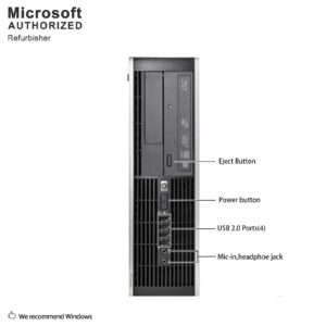 HP Elite 8200 Business Desktop Computer (Intel i5 Quad Core up to 3.4GHz Processor), 8GB DDR3 RAM, 1TB HDD, DVD, RJ45, Windows 10 Professional (Renewed)