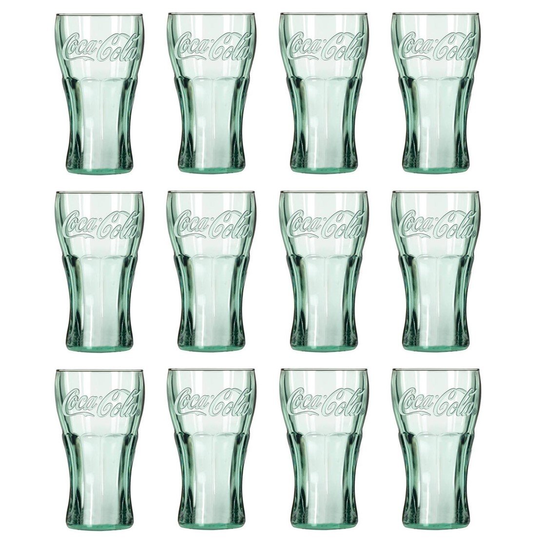 Libbey Glass Tumblers 16.75-oz Coca Cola Set of 12