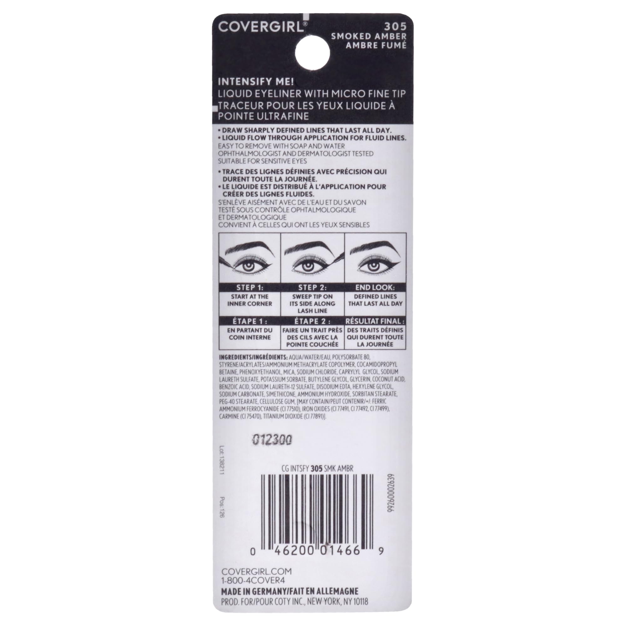 COVERGIRL Intensify Me! Eyeliner, Smoked Amber, 0.034 Fluid Ounce