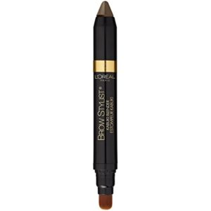 L'Oreal Paris Brow Stylist Kabuki Blender Brow Crayon, Blonde, 0.05 oz.