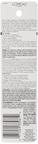 L'Oreal Paris Brow Stylist Kabuki Blender Brow Crayon, Blonde, 0.05 oz.