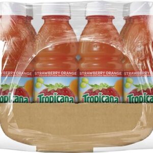 Tropicana 100% Juice, 3 flavor, 10 fl oz (Pack of 24) - Pineapple Peach Mango Juice, Fruit Medley, Strawberry Orange Juice