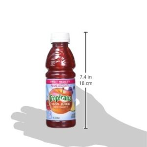 Tropicana 100% Juice, 3 flavor, 10 fl oz (Pack of 24) - Pineapple Peach Mango Juice, Fruit Medley, Strawberry Orange Juice