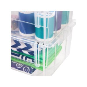 Iris Plastic Storage Bin, Clear (200550) 1-Count