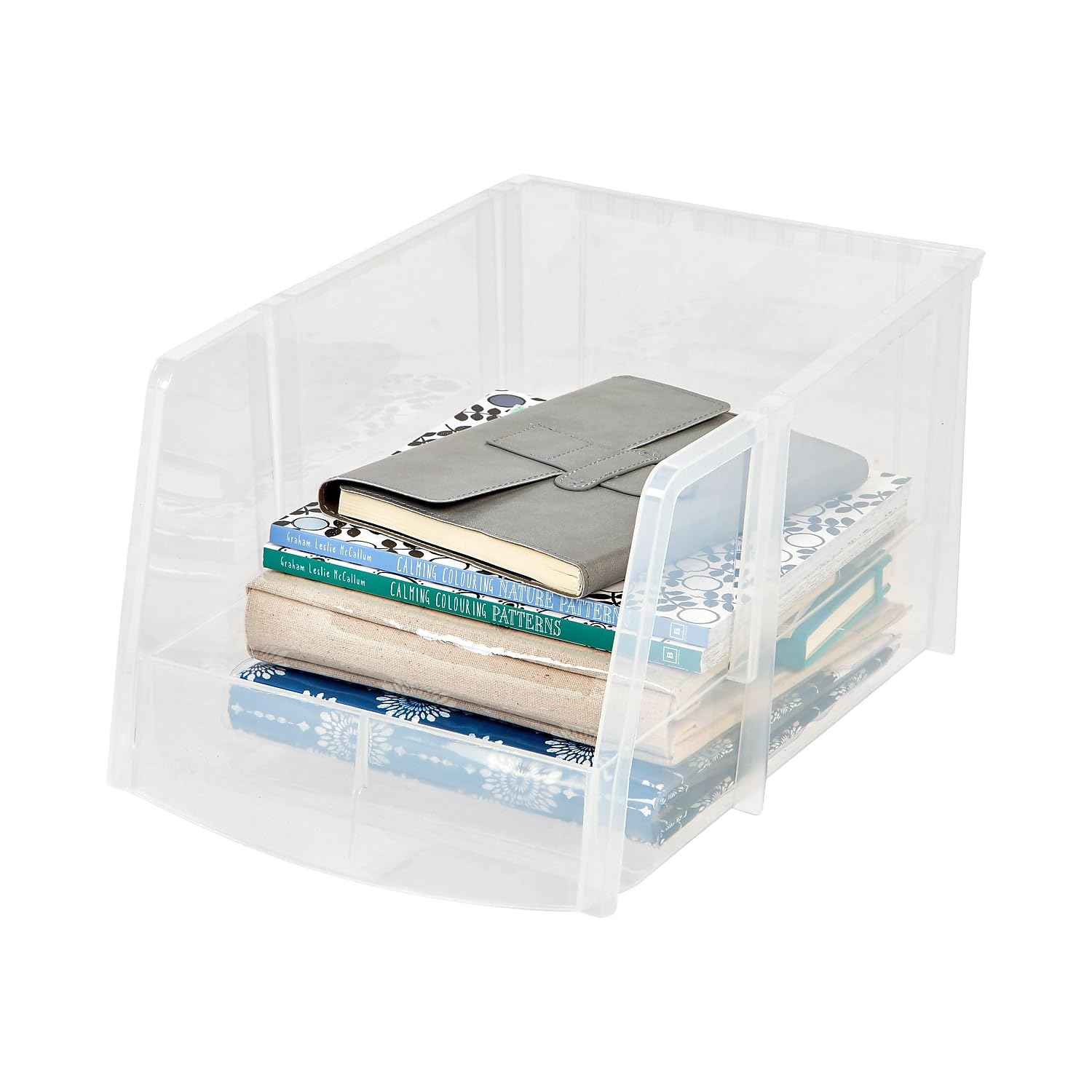 Iris Plastic Storage Bin, Clear (200550) 1-Count