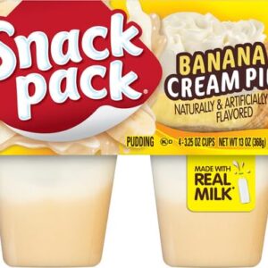 Snack Pack Pie Pudding Cups, Banana Cream, 13 oz (4 ct)