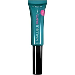 l'oréal paris infallible paints/lips, domineering teal, 0.27 fl. oz.