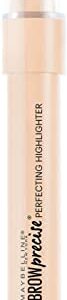 Maybelline New York Brow Precise Perfecting Eyebrow Highlighter, Light, 0.04 oz.