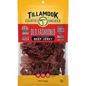 Tillamook Country Smoker Real Hardwood Smoked Beef Jerky, Old Fashioned, 10 Ounce