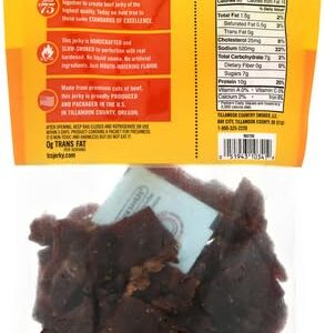 Tillamook Country Smoker Real Hardwood Smoked Beef Jerky, Old Fashioned, 10 Ounce