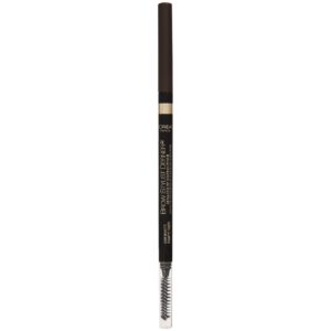 L'Oreal Paris Makeup Brow Stylist Definer Waterproof Eyebrow Pencil, Ultra-Fine Mechanical & Retractable Brow Pencil, Draws Tiny Brow Hairs & Fills in Sparse Areas & Gaps, Dark Brunette, 0.003 oz.