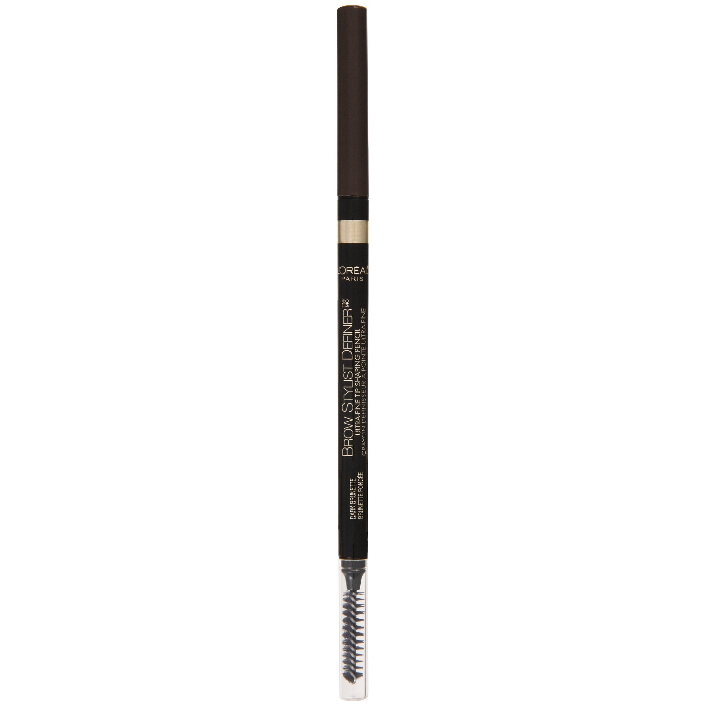 L'Oreal Paris Makeup Brow Stylist Definer Waterproof Eyebrow Pencil, Ultra-Fine Mechanical & Retractable Brow Pencil, Draws Tiny Brow Hairs & Fills in Sparse Areas & Gaps, Dark Brunette, 0.003 oz.