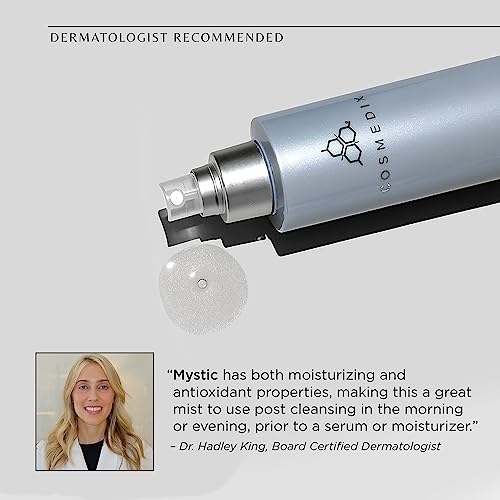 COSMEDIX Mystic Hydrating Treatment, Oil-Free Hydrating Spray, Soothes & Conditions Dry Skin, Oily, Sensitive & Blemish-Prone Skin, Cruelty Free