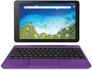 2016 newest premium high performance rca viking pro 10.1" 2-in-1 touchscreen laptop computer tablet quad-core processor 1g memory 32gb hard drive detachable-keyboard webcam android 5.0 lollipop purple