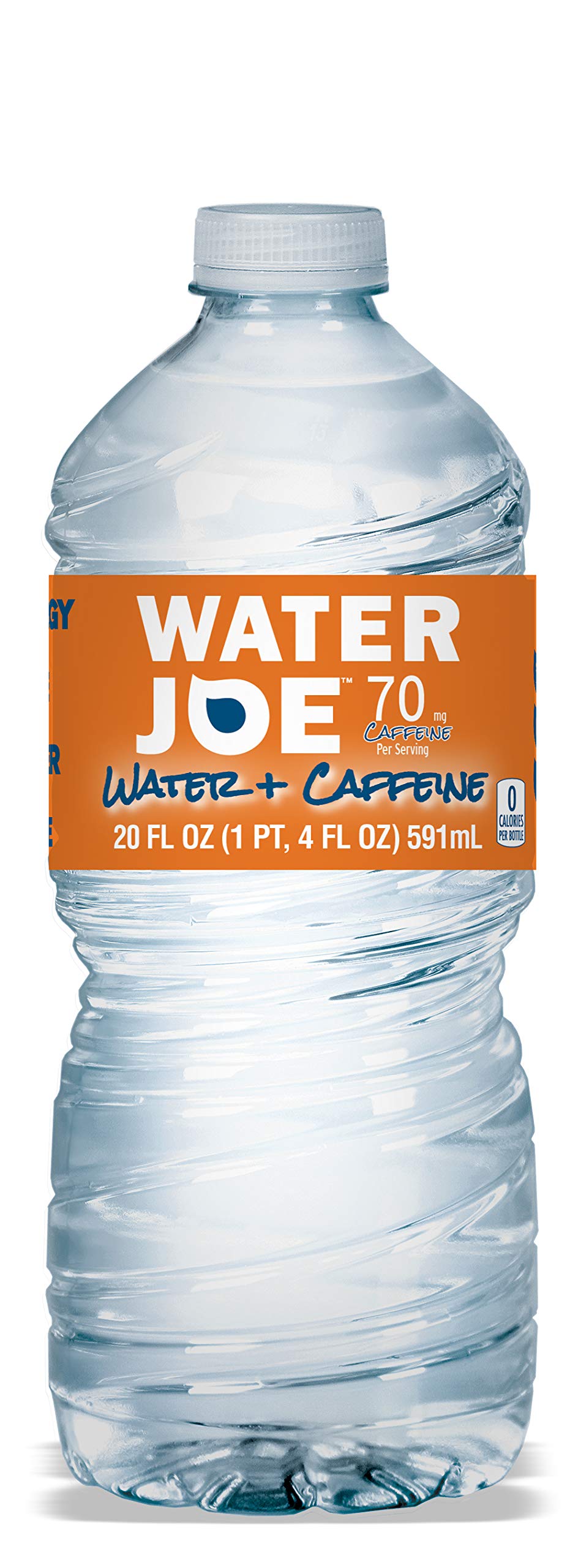 Water Joe Caffeinated Water (12 Pack), 20 Oz Bottles with 70mg of Caffeine | Sugar Free Substitute to Coffee, Soda, and Energy Drinks