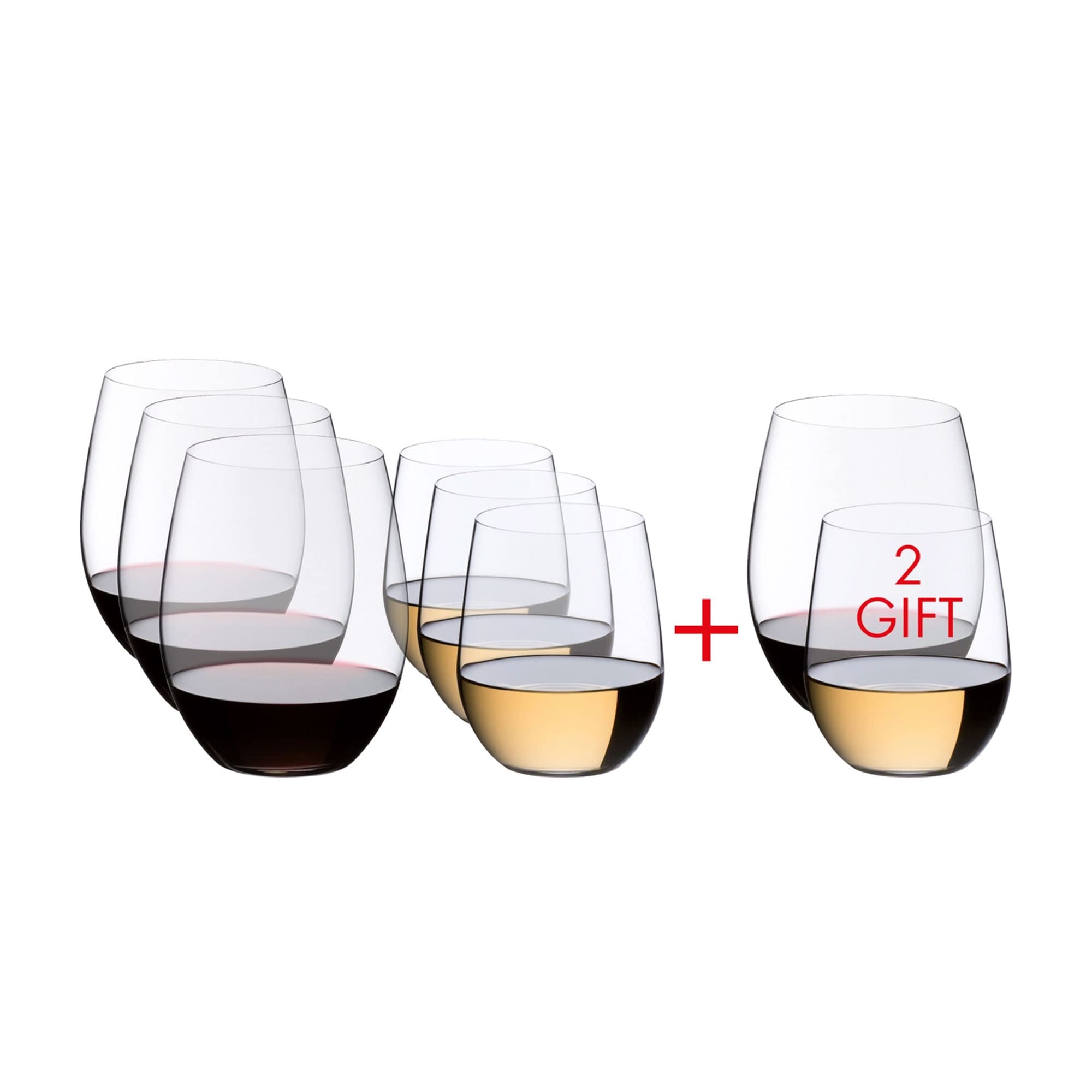 Riedel O Mixed Cabernet/ViognierTumbler, Set of 6 Plus 2 Bonus Glasses