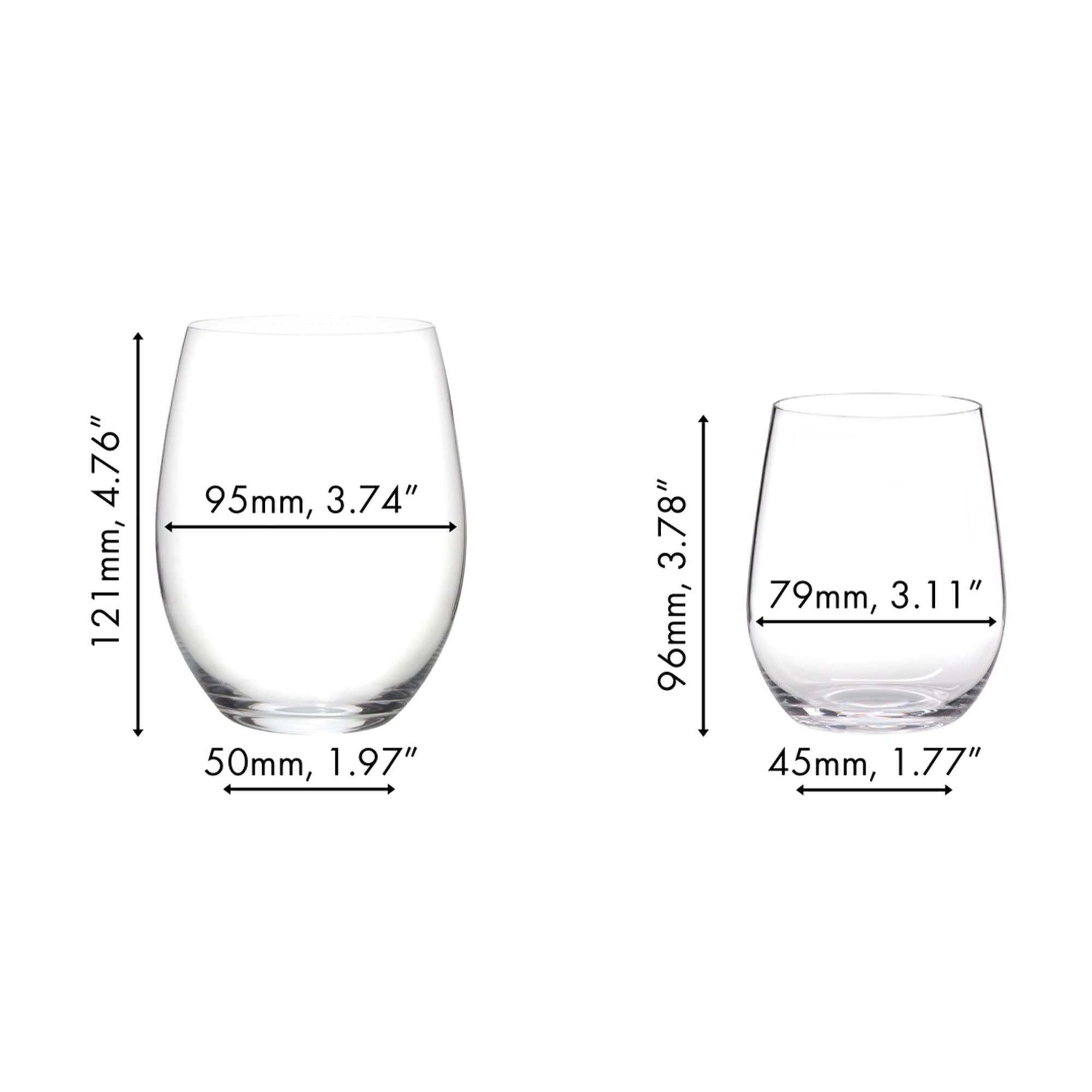 Riedel O Mixed Cabernet/ViognierTumbler, Set of 6 Plus 2 Bonus Glasses