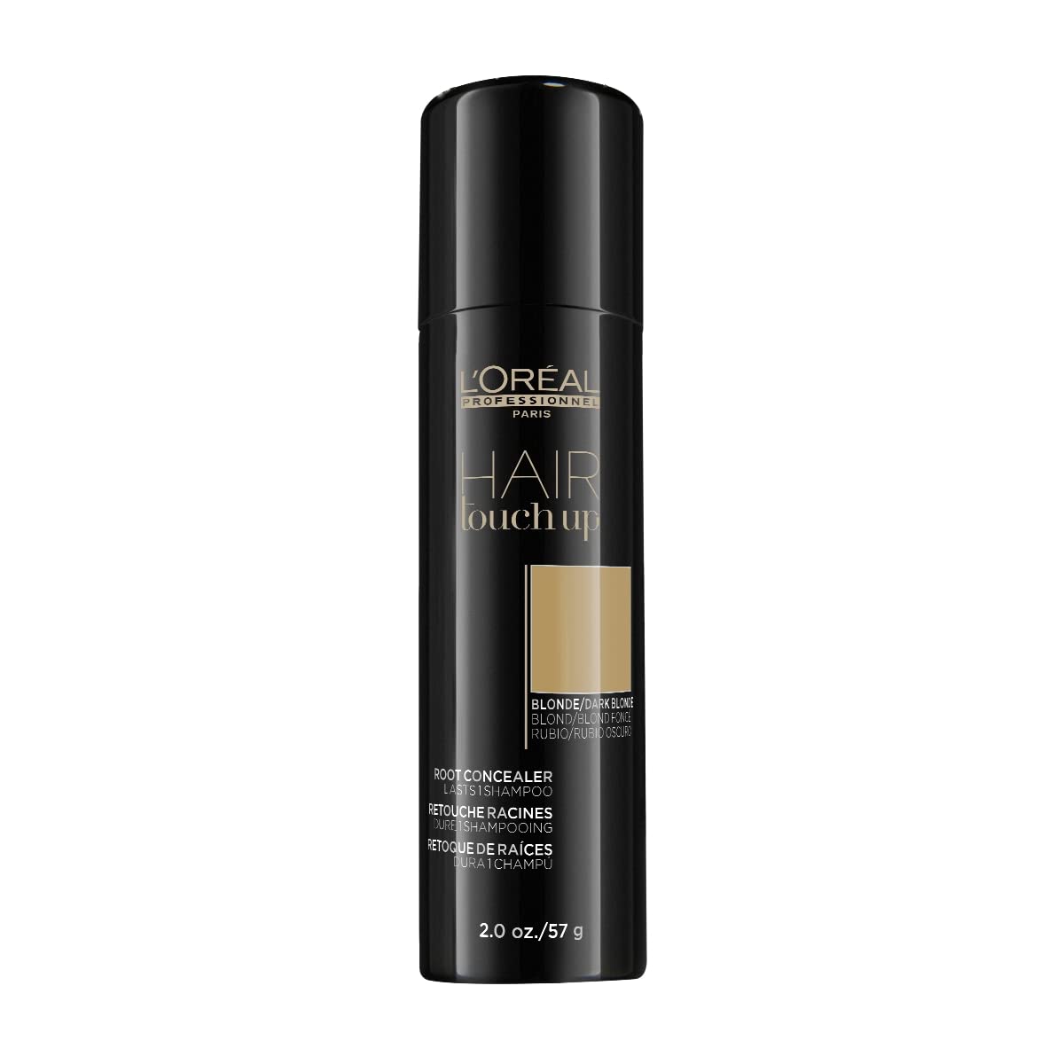 L'Oreal Professionnel Hair Root Touch Up | Root Concealer Spray | Blends and Covers Grey Hair | Temporary Hair Color for Blondes | 2 Oz.