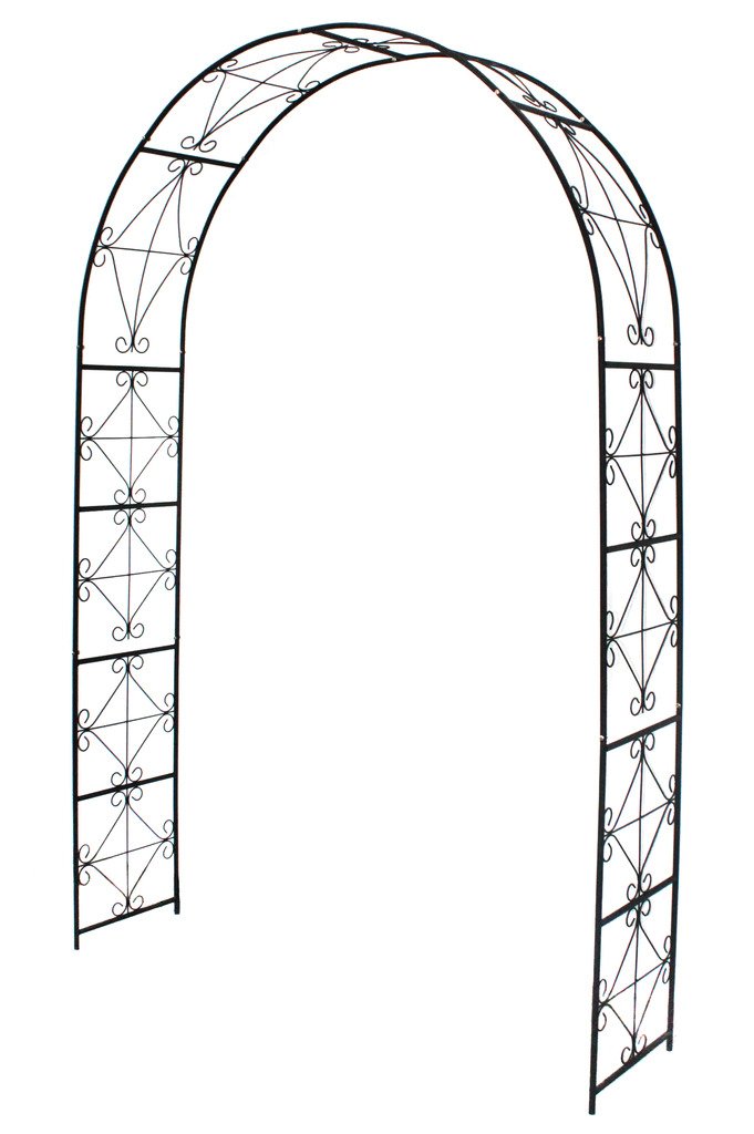 1. GO Steel Garden Arch, 7'2'' High x 4'5'' Wide, Garden Arbor for Various Climbing Plant, Outdoor Garden Lawn Backyard