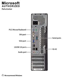 lenovo ThinkCentre M72e High Performance Small Form Factor Desktop Computer, Intel Dual Core i3-3220 3.3Ghz CPU, 8GB RAM, 500GB HDD, DVD RW, Windows 10 Professional (Renewed)