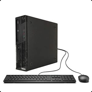 lenovo thinkcentre m72e high performance small form factor desktop computer, intel dual core i3-3220 3.3ghz cpu, 8gb ram, 500gb hdd, dvd rw, windows 10 professional (renewed)