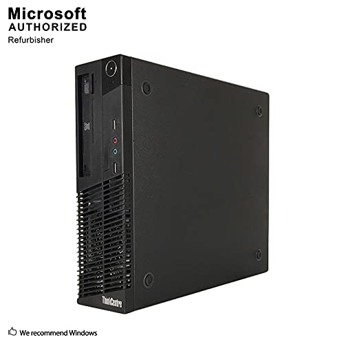 lenovo ThinkCentre M72e High Performance Small Form Factor Desktop Computer, Intel Dual Core i3-3220 3.3Ghz CPU, 8GB RAM, 500GB HDD, DVD RW, Windows 10 Professional (Renewed)